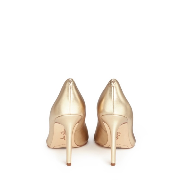 Sam Edelman | Shoes | Sam Edelman Hazel Pump Metallic Soft Gold New ...